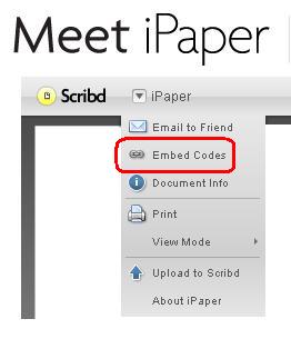 techQE: How to Embed Scribd iPaper Documents into a Blog